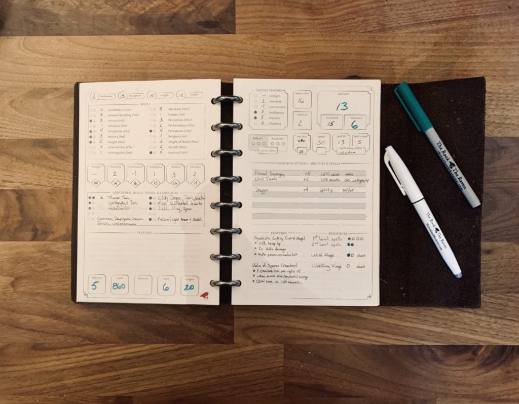 Vintage Diary Wet-Erase Overlays | The Rook & The Raven